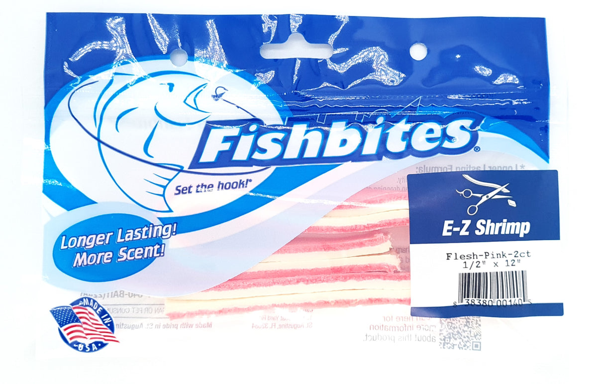 FISH BITES EZ SHRIMP FLESH PINK 2PK – Gun City Fishing
