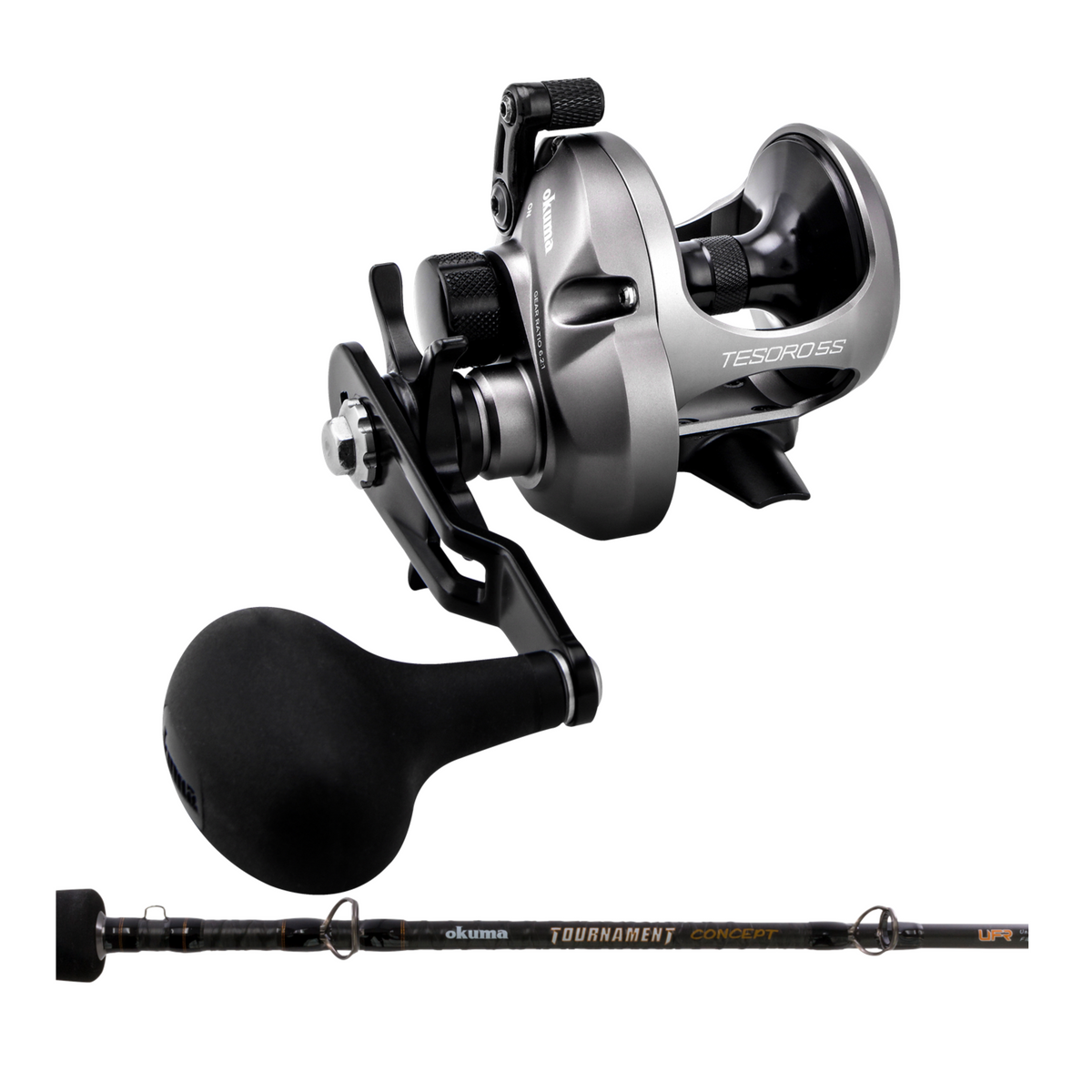 OKUMA TOURNAMENT CONCEPT OVERHEAD 701 TESORO 5 COMBO – Gun City Fishing