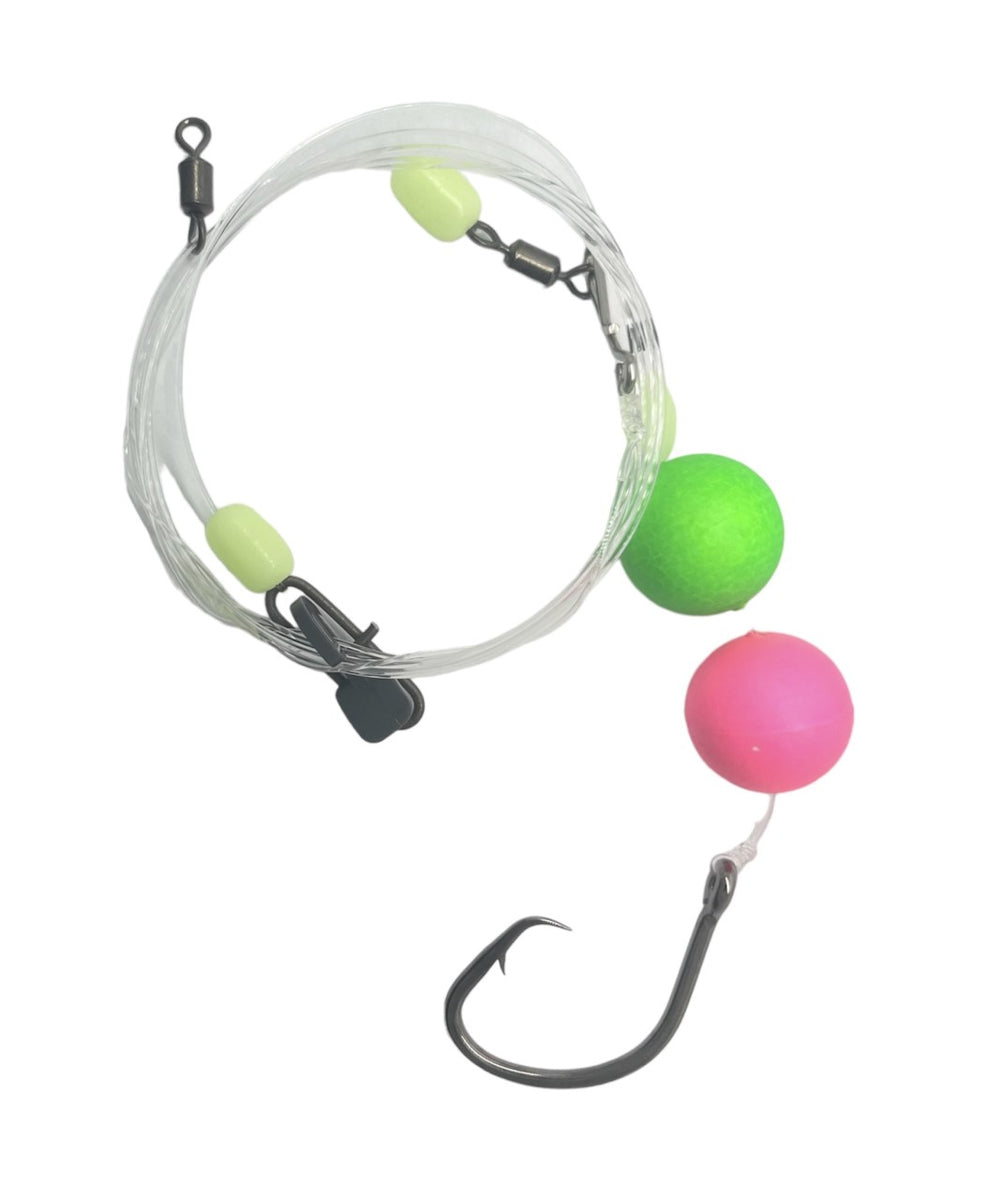 WILD BLUE LONGCAST RIG W FLOATS RECURVE HOOK #23 – Gun City Fishing