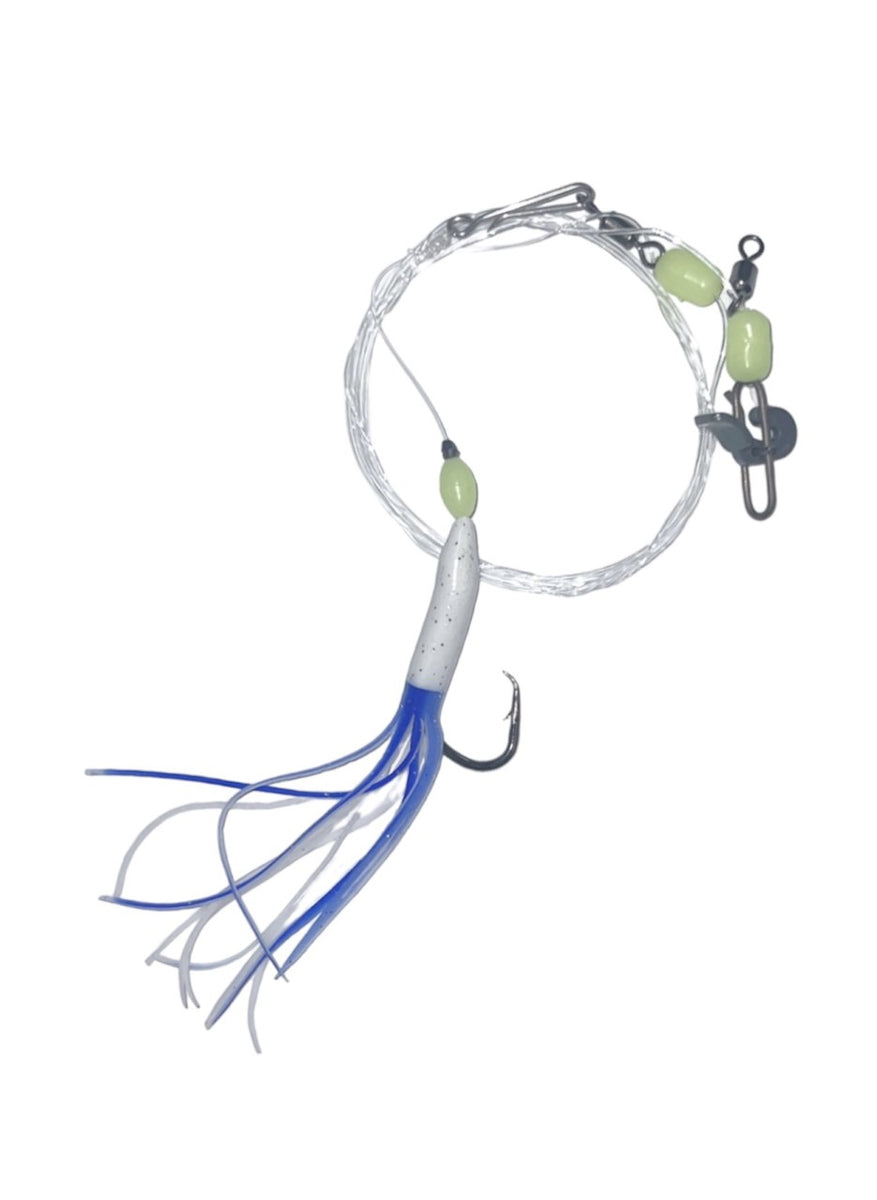 WILD BLUE LONGEST RIG W FLOAT NEEDLE FISH RECURVE HOOK – Gun City Fishing